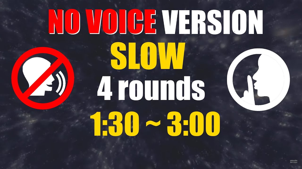 NO VOICE SLOW Version [Wim Hof] Breathing Exercises: 35 breaths / 4 ...
