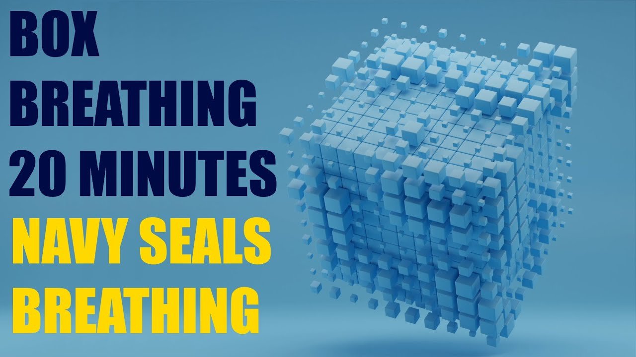 Box Breathing Technique Guided - 20 minutes Navy Seals Breathing - four ...