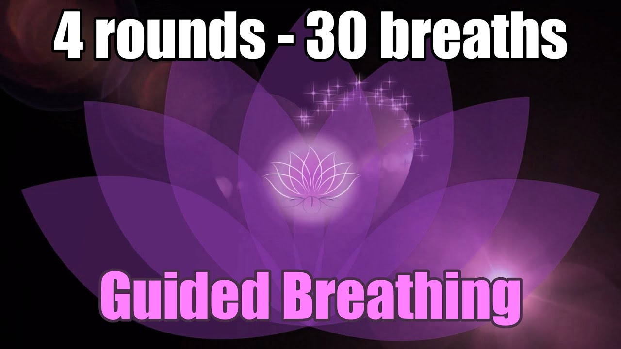 Guided Breathing - 4 FAST rounds with Mantra Brahmananda Swaroopa ...