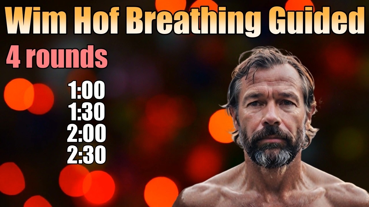 Wim Hof by himself – Breathing Technique with 639Hz – 4 Rounds, 30 ...